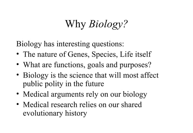 Lecture1 Introduction To Philosophy Of Biology Ppt