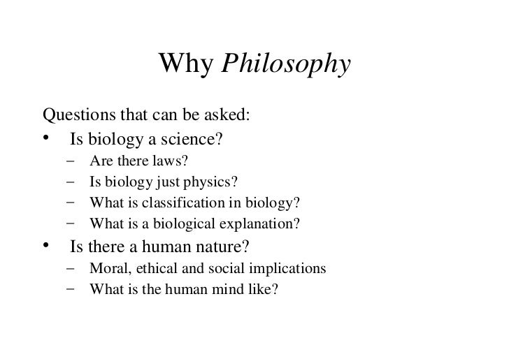 Lecture1 Introduction To Philosophy Of Biology