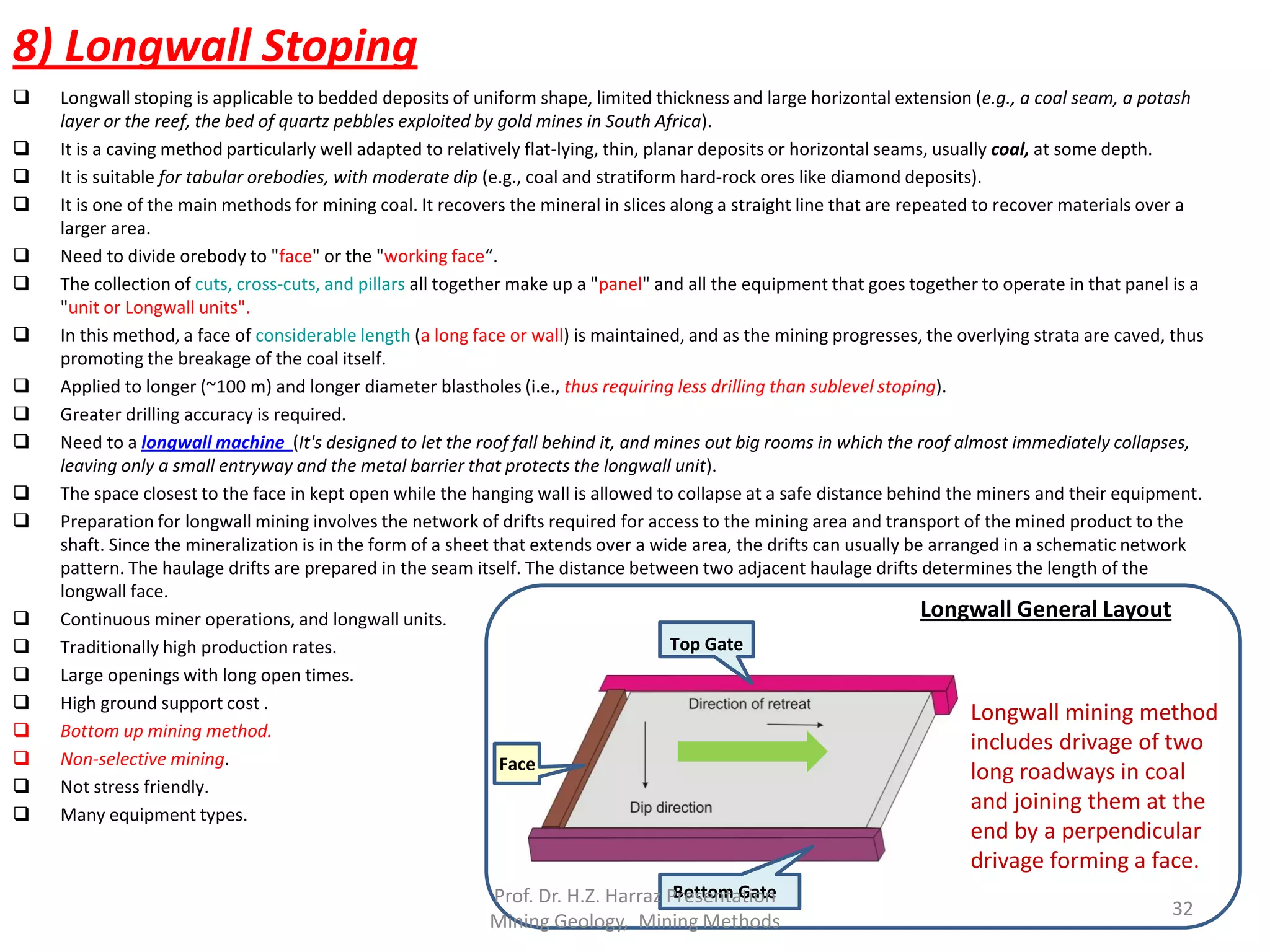 Lecture 4: Underground Mining | PDF