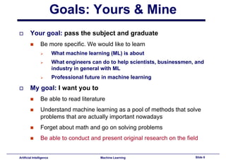 Lecture1 - Machine Learning | PDF