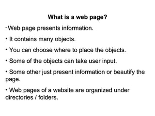 Lecture1: HTML and JavaScript | PPT