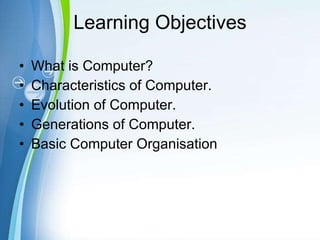 Lecture 1 | PPT | Computing | Technology & Computing