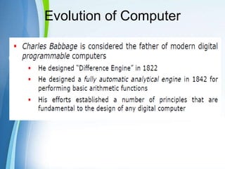 Lecture 1 | PPT | Computing | Technology & Computing