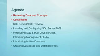 SQL Server Lecture 1 | PPTX