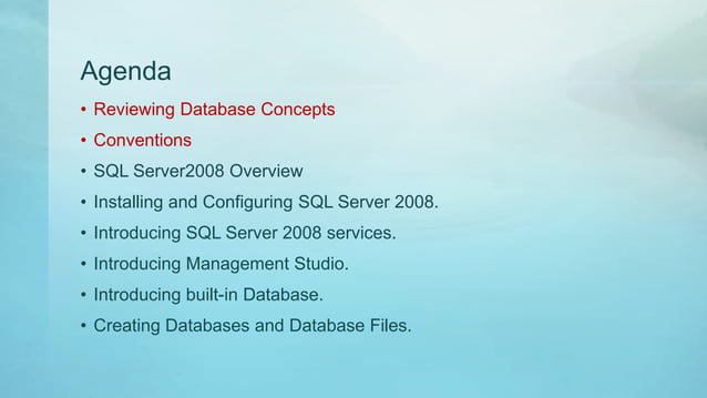 SQL Server Lecture 1 | PPT