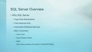 SQL Server Lecture 1 | PPTX