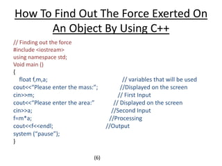 C++ Programming Club-Lecture 1 | PPT