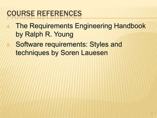 Requirement Engineering Lec.1 & 2 & 3 | PPTX