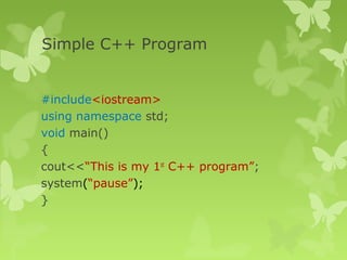basic c++(1) | PPT
