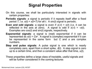 Lecture1 Intro To Signa | PPT