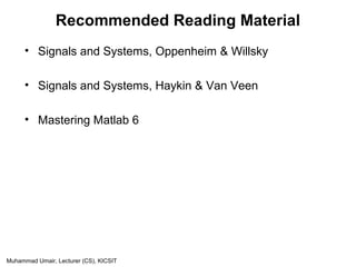 Lecture1 Intro To Signa | PPT