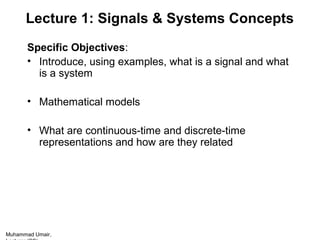 Lecture1 Intro To Signa | PPT