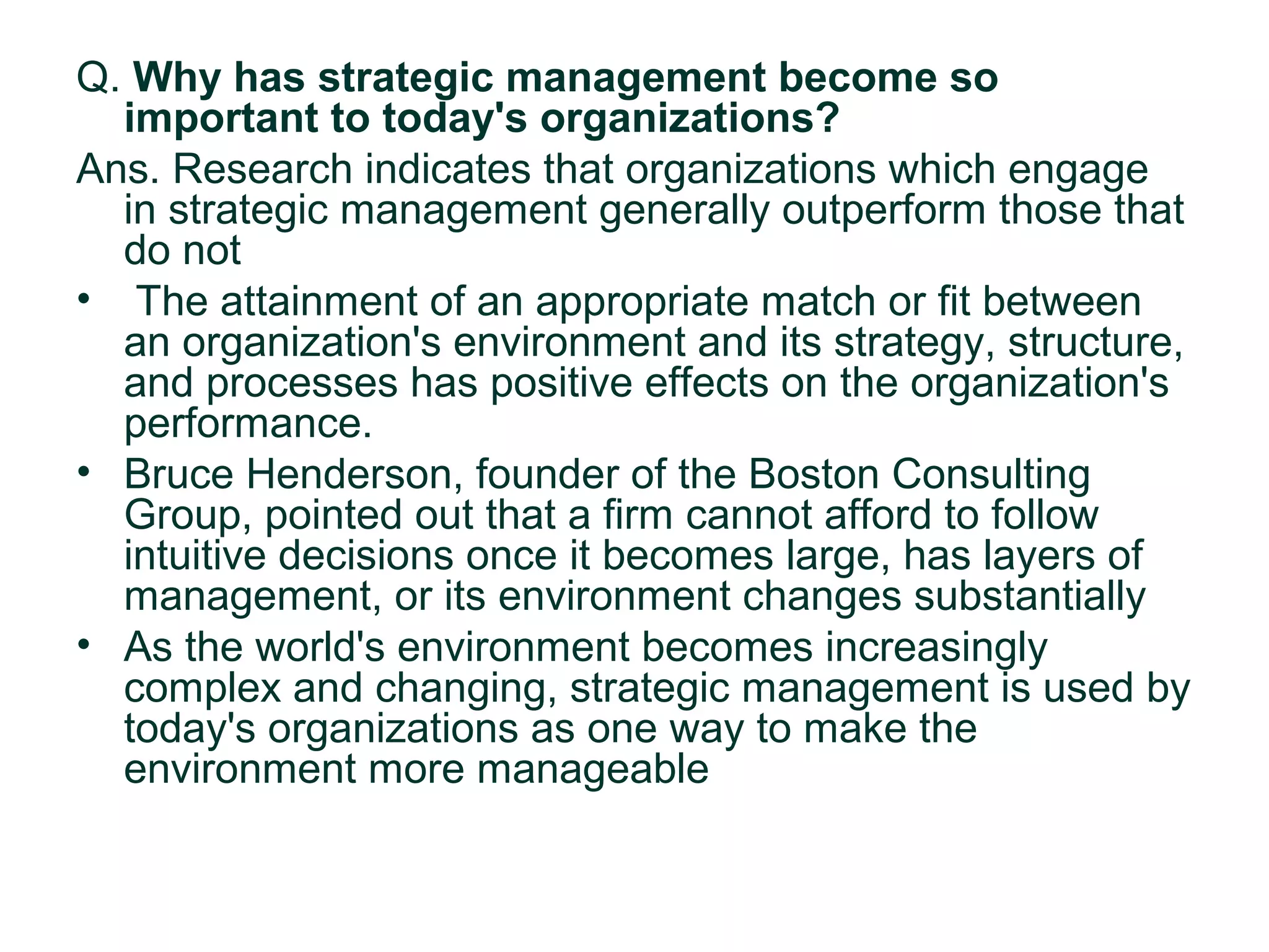 Strategic Management | PPT