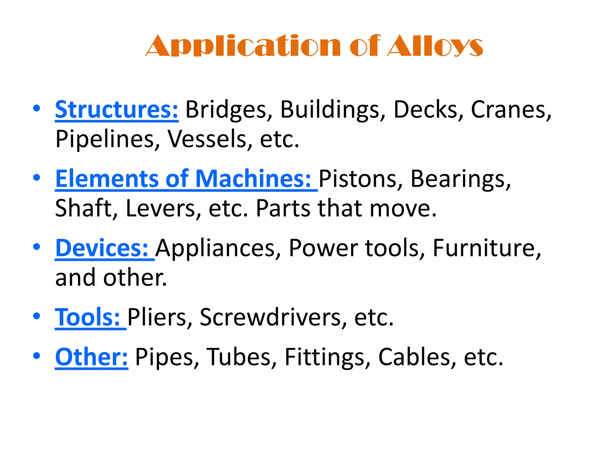 Lecture 1.1 metals and it’s alloys. their crystalline structure and ...