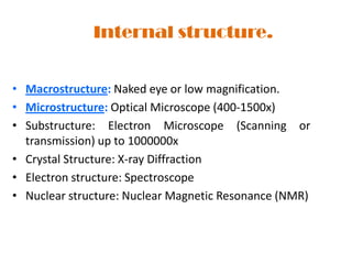 Lecture 1.1 metals and it’s alloys. their crystalline structure and ...
