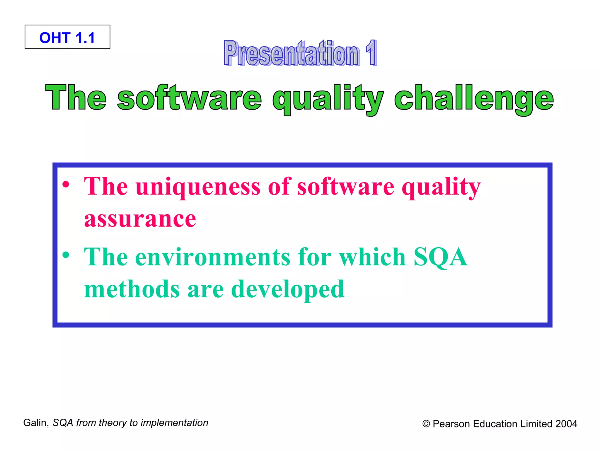 Software Quality Challenge | PPT