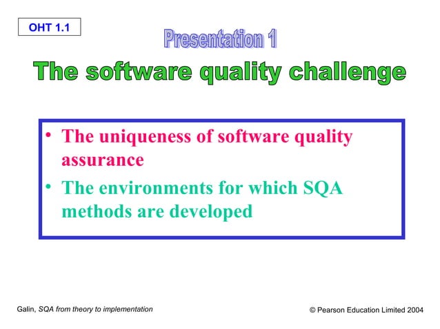 Software Quality Challenge | PPT | Computing | Technology & Computing