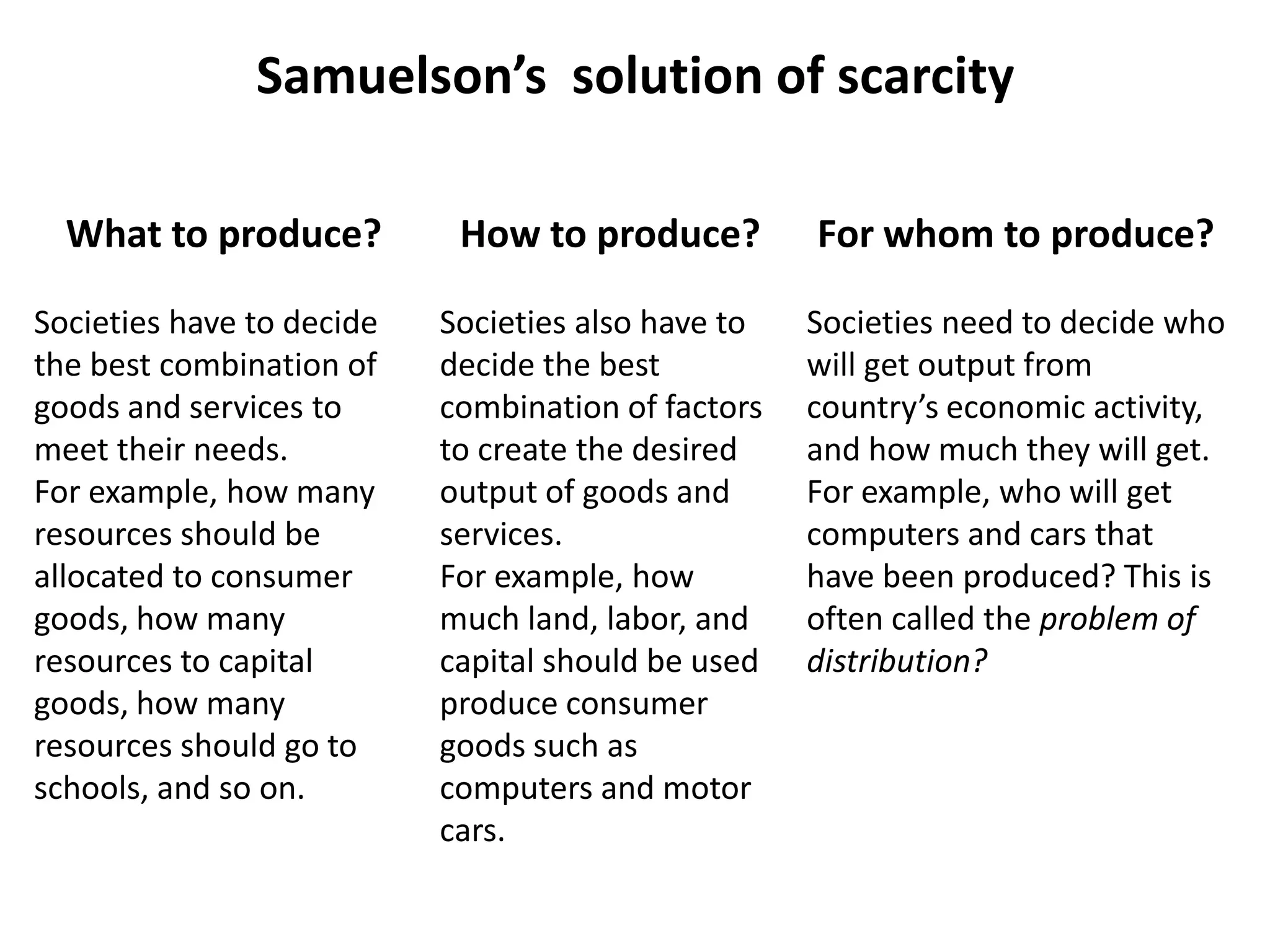 Lecture1 Economic problem, Economic Agents, Types of economic analysis ...