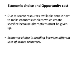 Lecture1 Economic problem, Economic Agents, Types of economic analysis ...