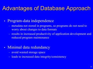 Database fundamentals(database) | PPTX
