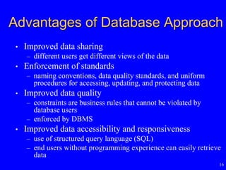 Database fundamentals(database) | PPTX