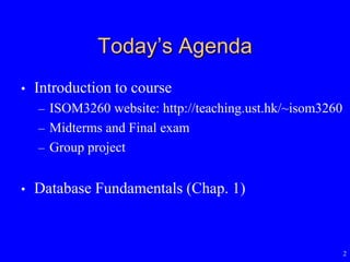 Database fundamentals(database) | PPTX