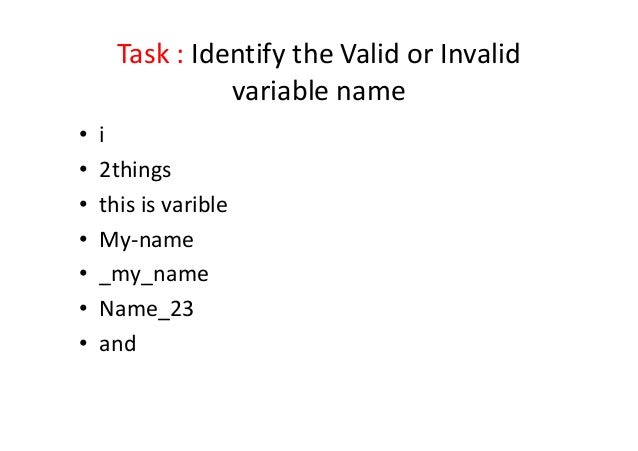 Python Lecture 1 Python Lecture 1
