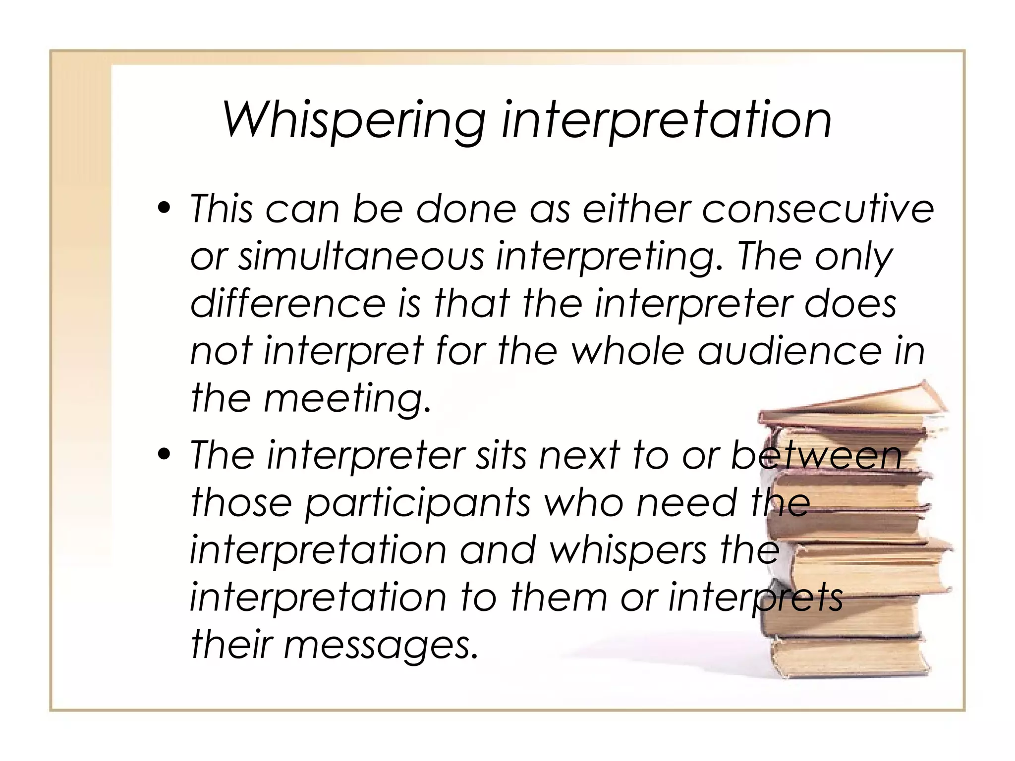 Lecture1: What is interpreting? | PPT