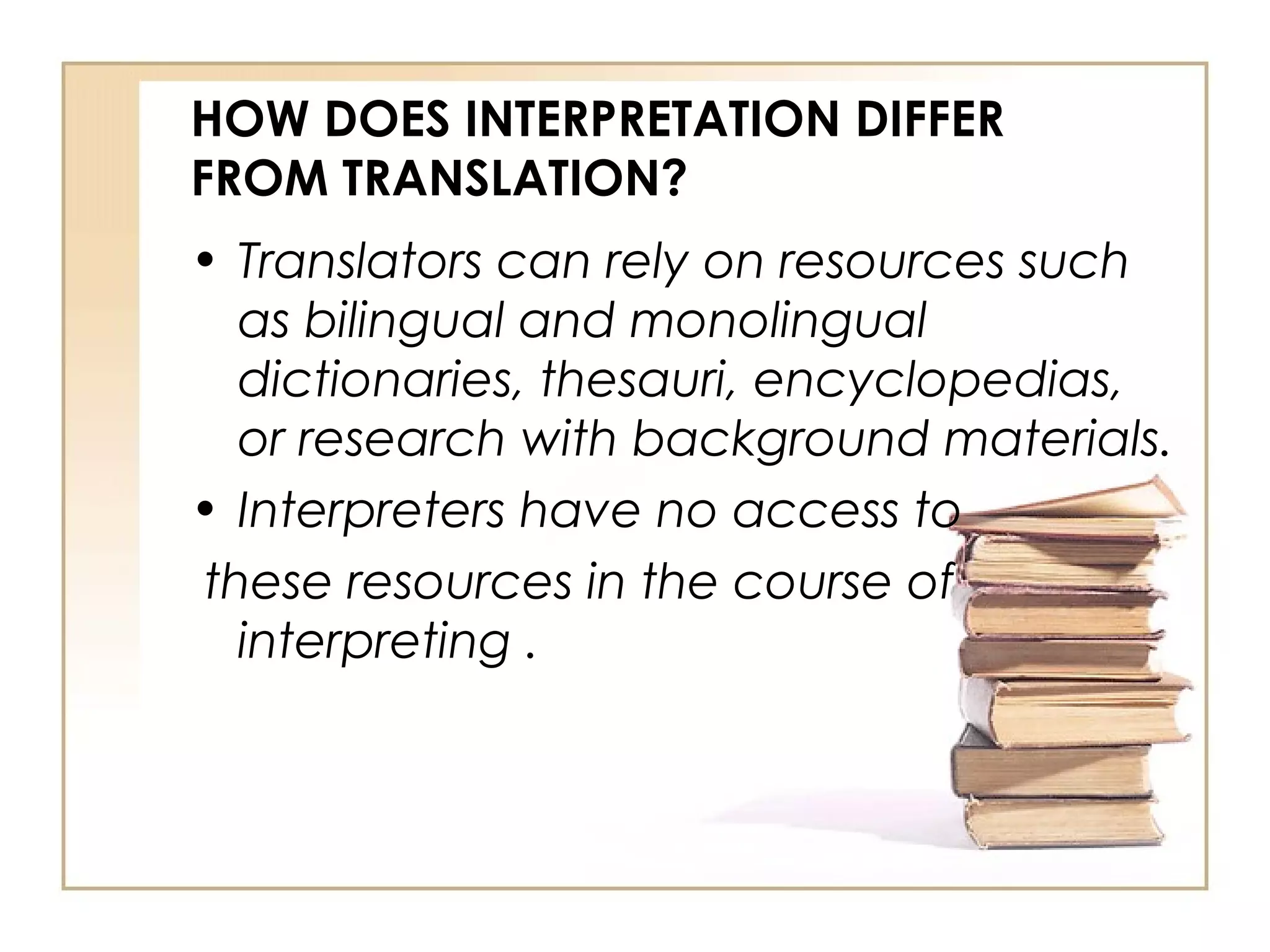 Lecture1: What is interpreting? | PPT