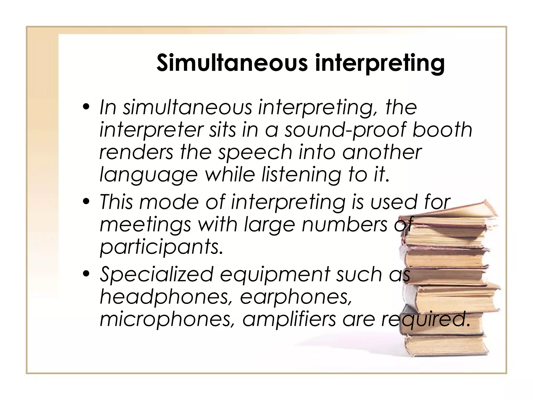 Lecture1: What is interpreting? | PPT