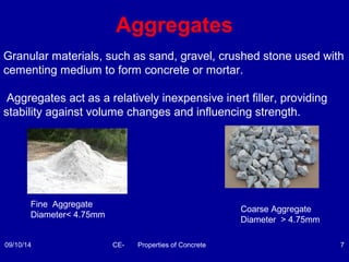Properties of Concrete (CE-203) | PPT