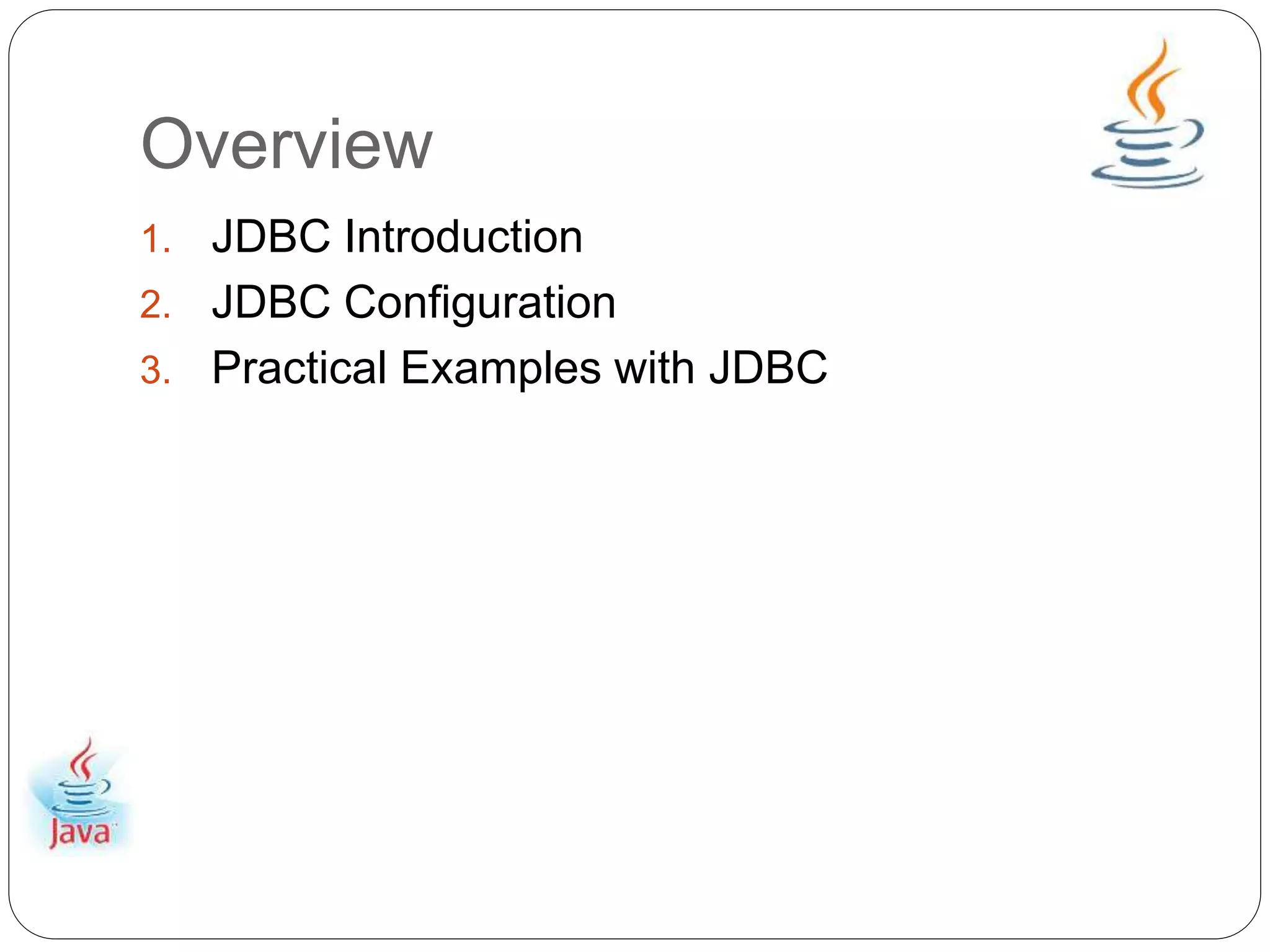 Lecture 1. java database connectivity | PPT Lecture 1. java database connectivity | PPT