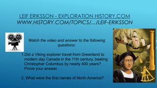 THE FIRST SETTLEMENTS | PPTX