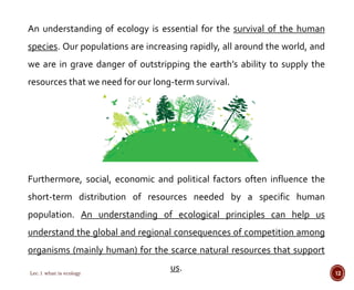 Lecture 1.ecology | PPTX