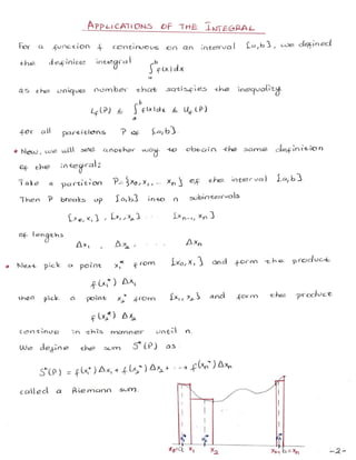 Calculus II Lecture Notes | PDF