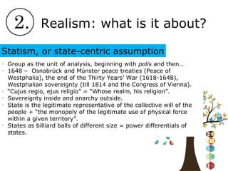Lecture1. Realism and Liberalism | PPT