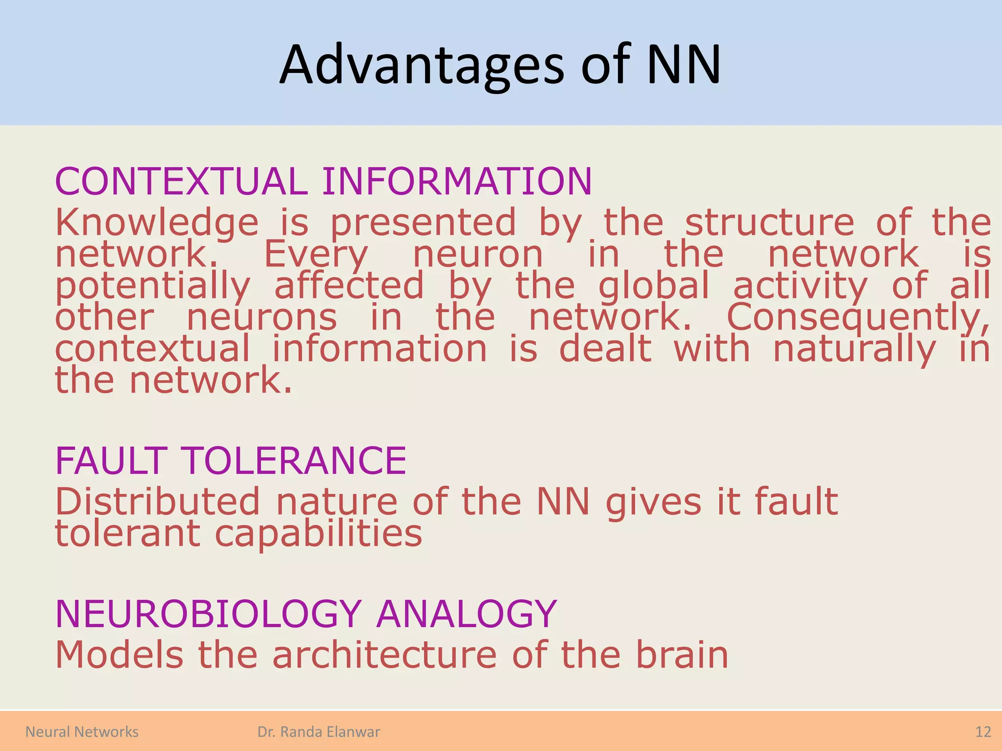 Introduction to Neural networks (under graduate course) Lecture 1 of 9 | PPT