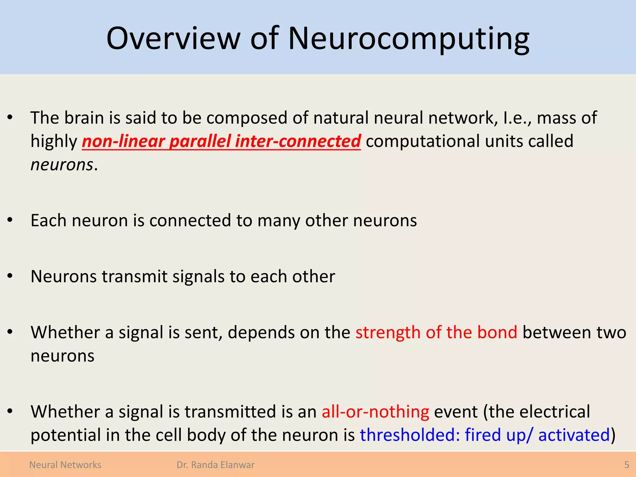 Introduction to Neural networks (under graduate course) Lecture 1 of 9 ...
