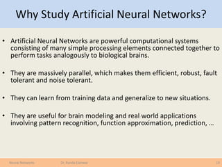 Introduction to Neural networks (under graduate course) Lecture 1 of 9 | PPT