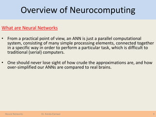 Introduction to Neural networks (under graduate course) Lecture 1 of 9 | PPT