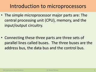 Microprocessors-based systems (under graduate course) Lecture 1 of 9 | PPTX