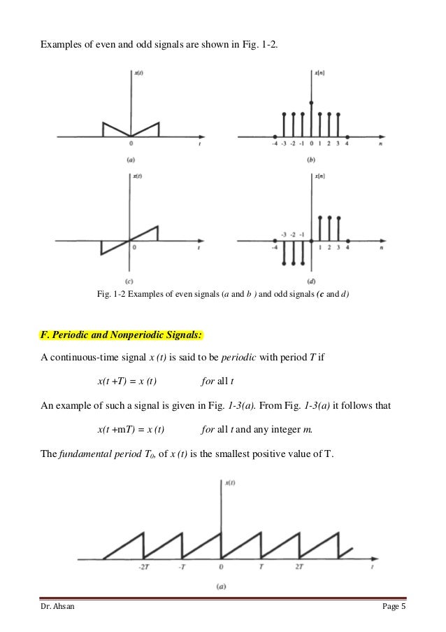 Signal And System Lecture 1