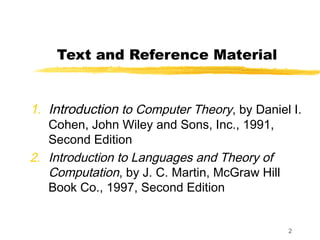 Theory of Automata | PPT