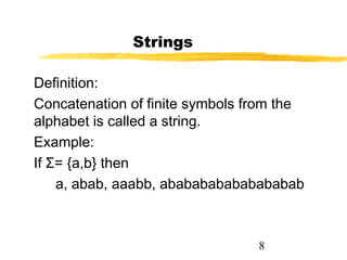 Theory of Automata | PPT