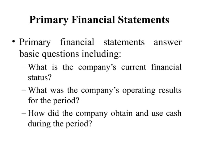 Review of Financial Statements | PPT