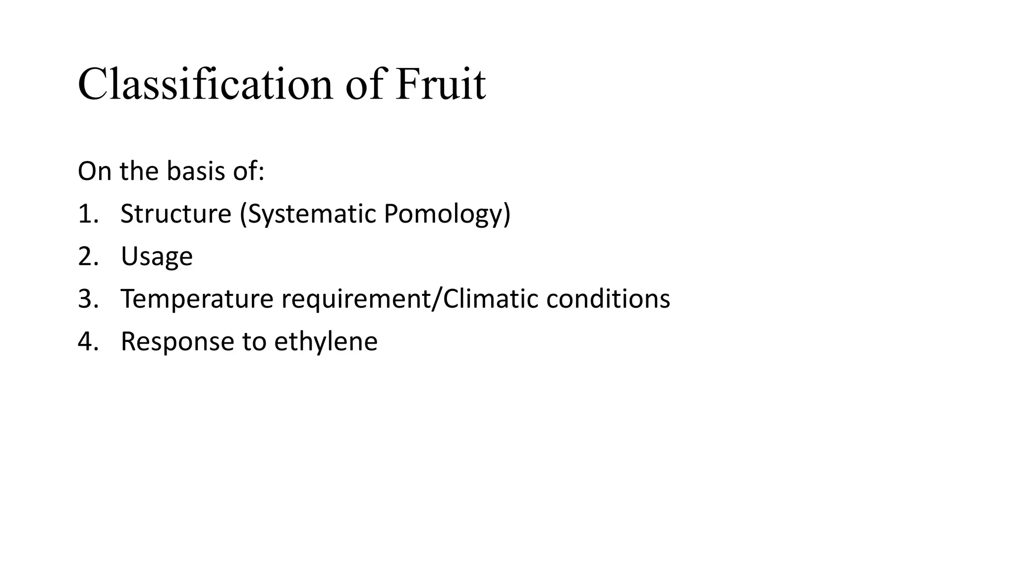 Classification of Fruits | PPTX