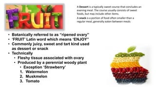 Classification of Fruits | PPTX