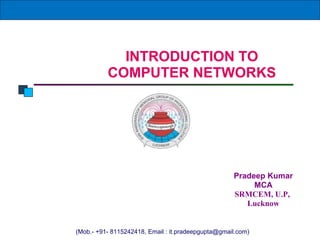 INTRODUCTION TO COMPUTER NETWORKS | PPT