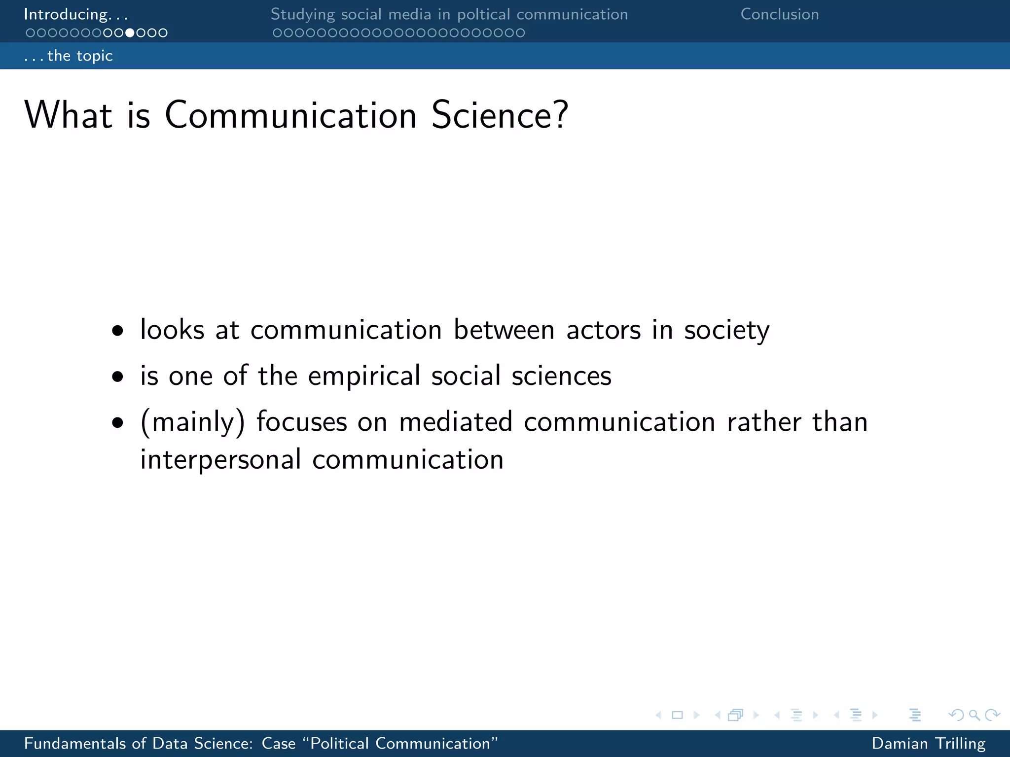 Data Science: Case "Political Communication 1/2" | PDF