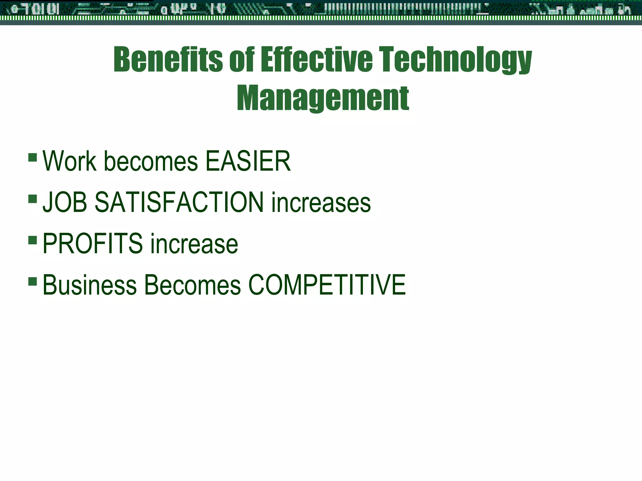 Technology Management Chapter 1 Notes | PPT